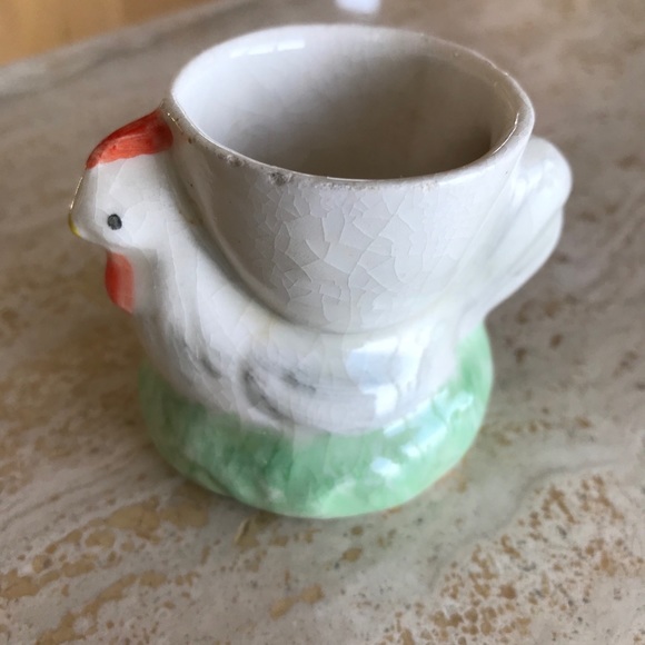 Other | Vintage Pottery Chicken Egg Cup | Poshmark